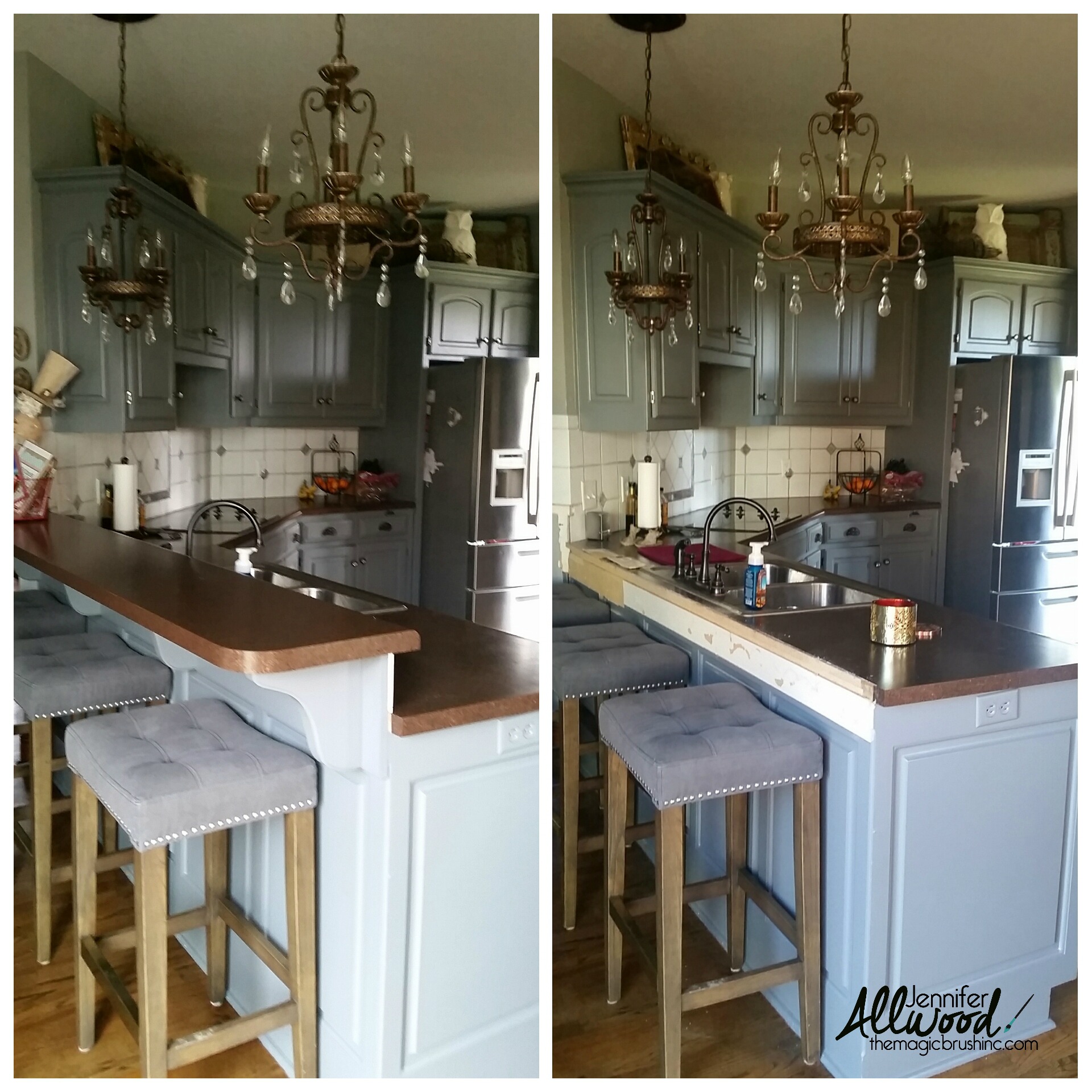 Why we chose Silestone countertops and to lower our kitchen bar