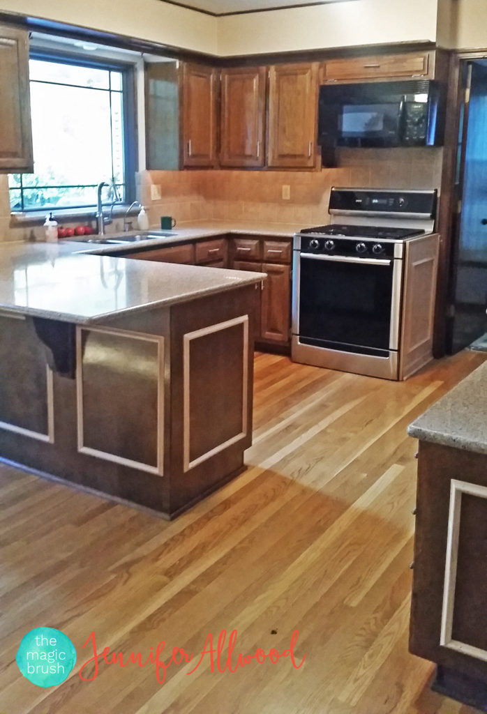 How to add Dimension to Flat Cabinet Doors - a Cabinet Makeover Idea