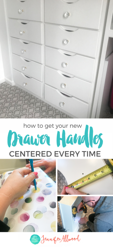 How to Center Drawer Handles | A Multi-drawer Hardware Hack