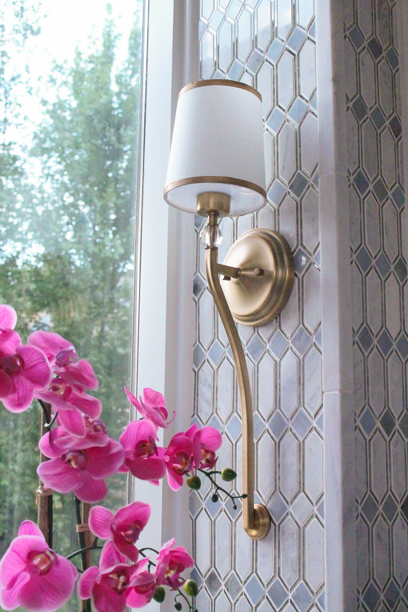 Pretty Gold Light Fixtures all through our new home | Jennifer Allwood