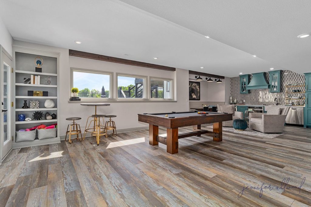 Modern and Bright Basement Decor! • Jennifer Allwood